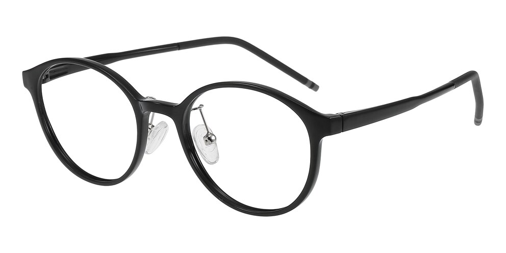 Emily Oval Black Eyeglasses