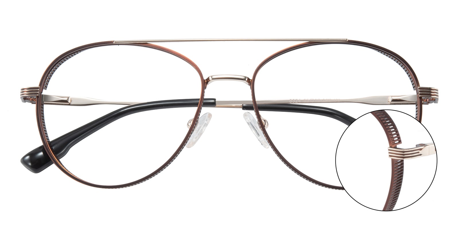 Prima Aviator Brown Eyeglasses | Glassesshop