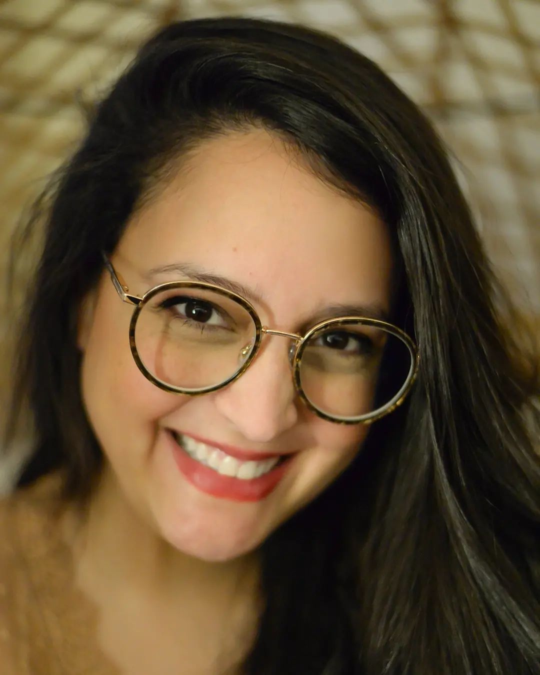 Westlake Round Stripegolden Full Frame Acetate Eyeglasses Glassesshop