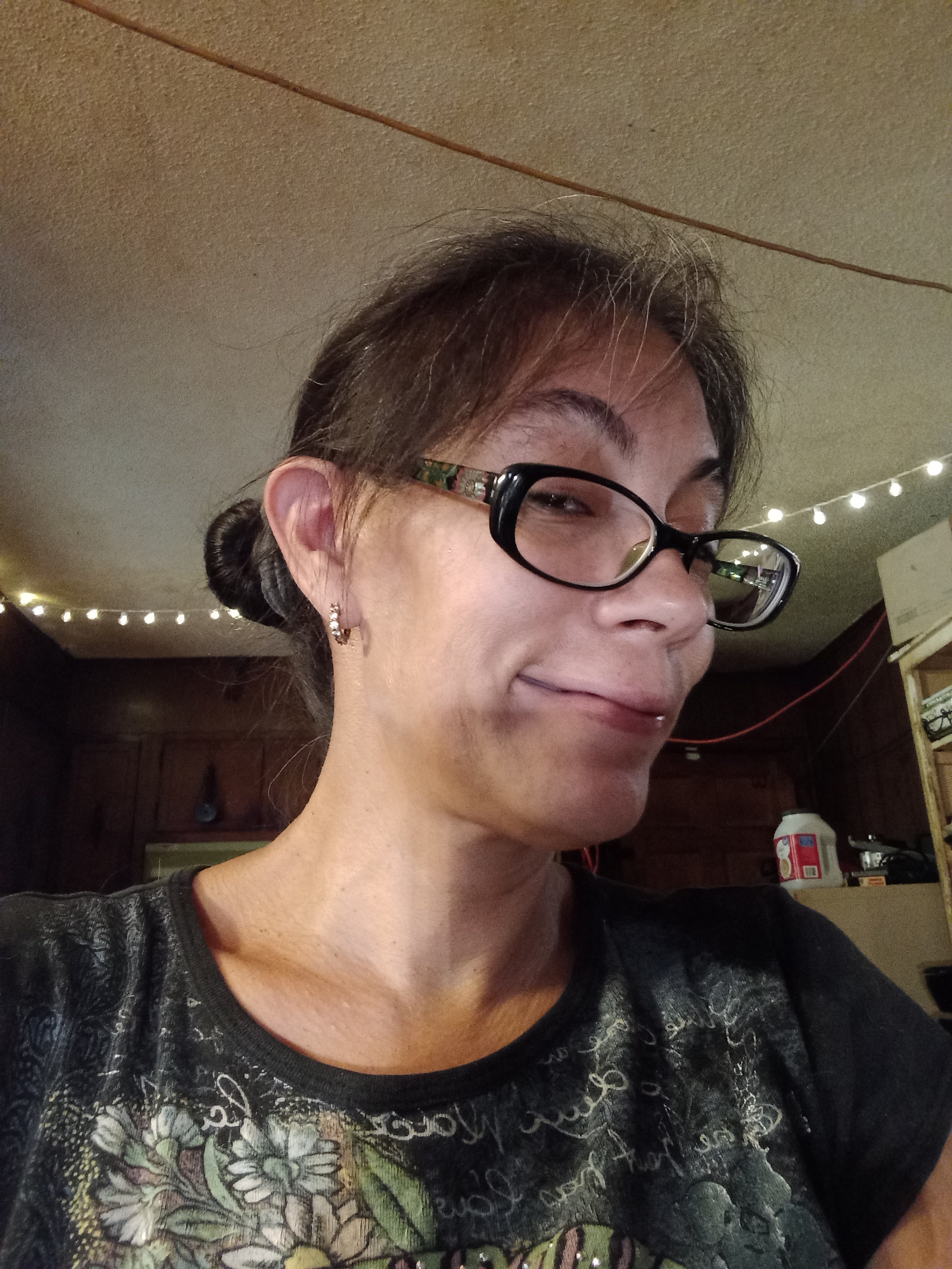 Audrey Oval Purple/Floral Full-Frame TR90 Eyeglasses | GlassesShop