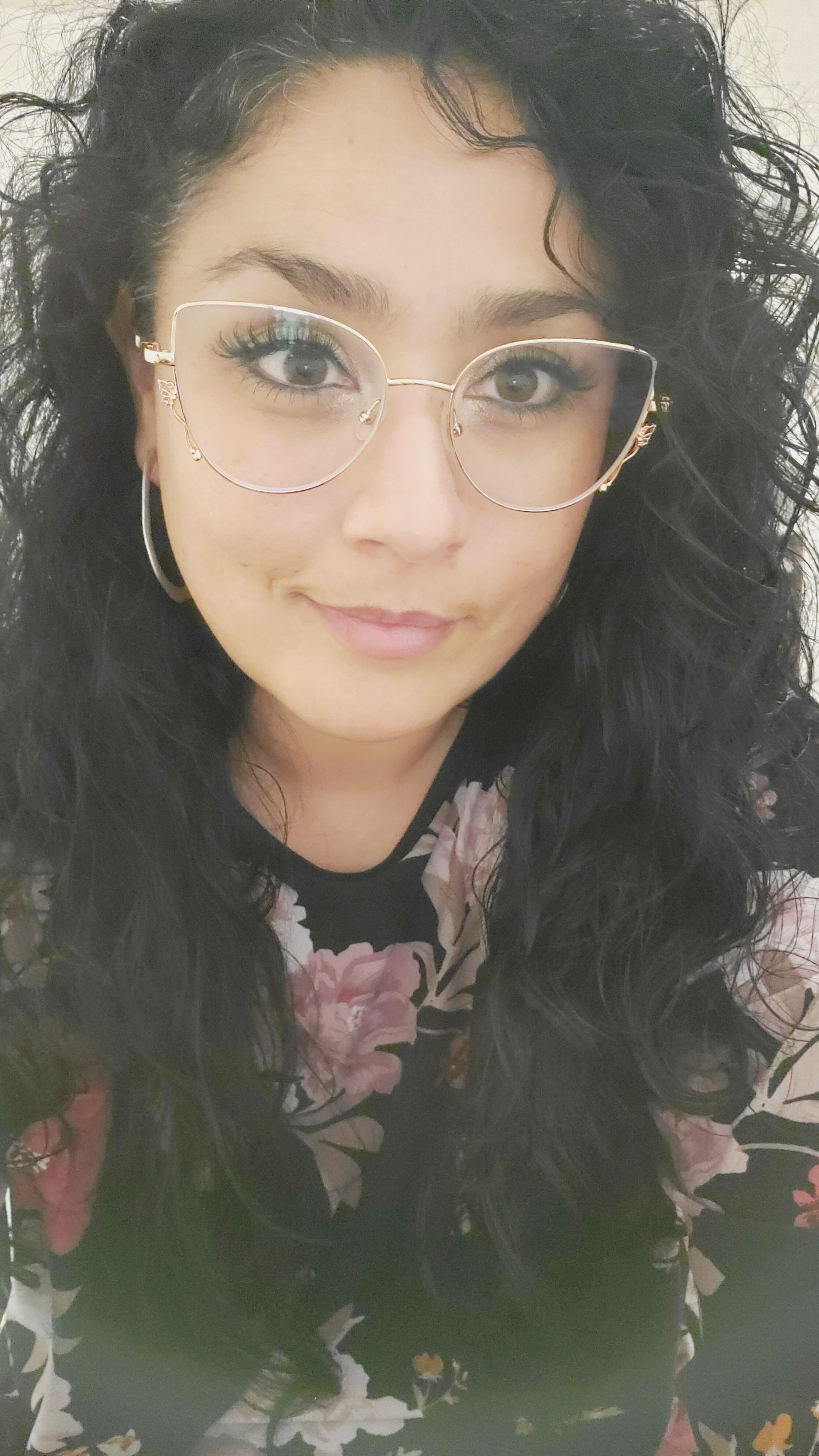 Celia Cat Eye Black/Golden Full-Frame Metal Eyeglasses | GlassesShop