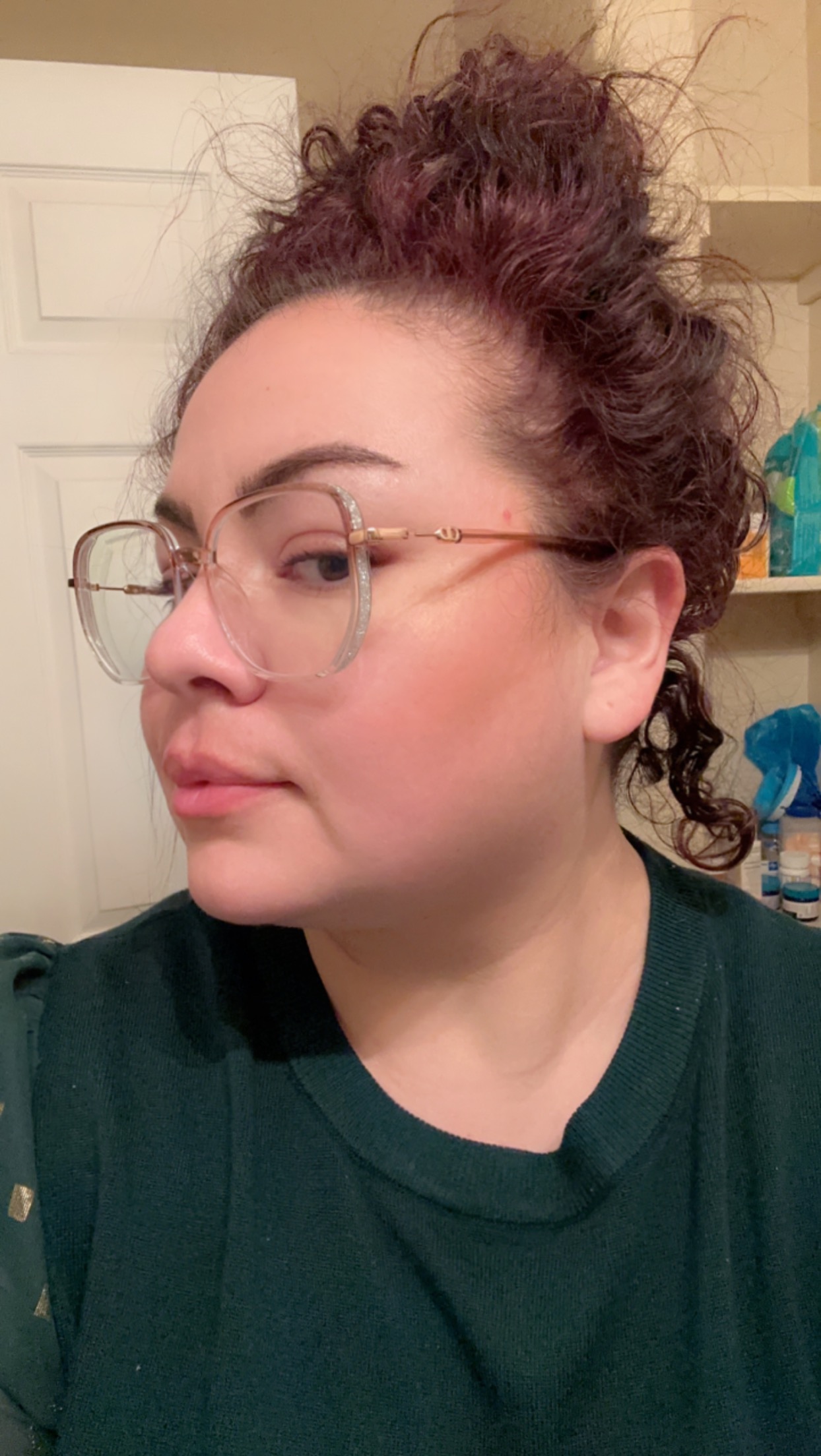 Katherine Polygon Black-Photochromic Purple Eyeglasses | Glassesshop